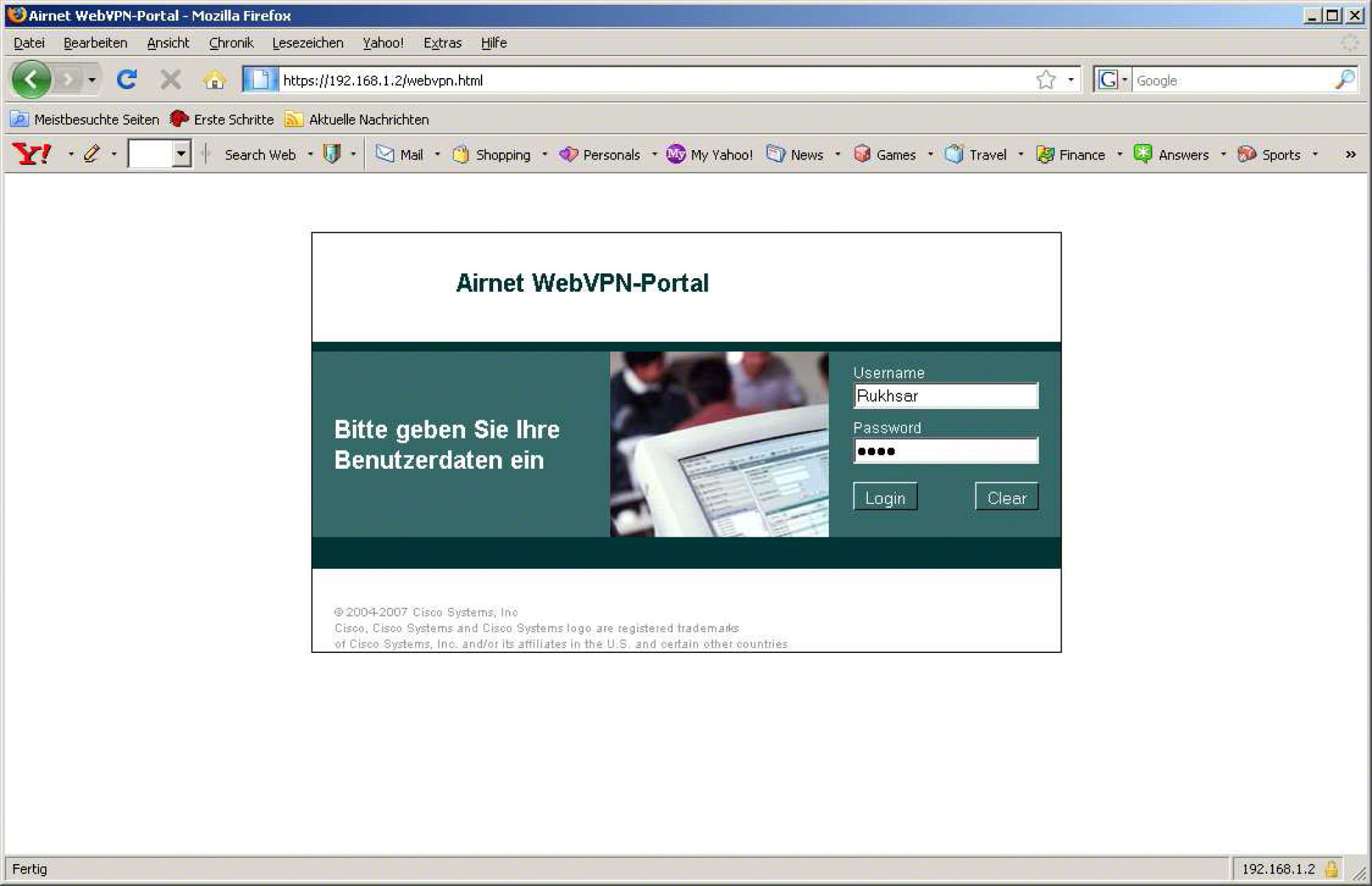 1.13.2. WebVPN-Login